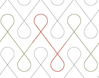 LOOPY LOOPS Longarm Quilting Digital Pattern for Edge to Edge and ...