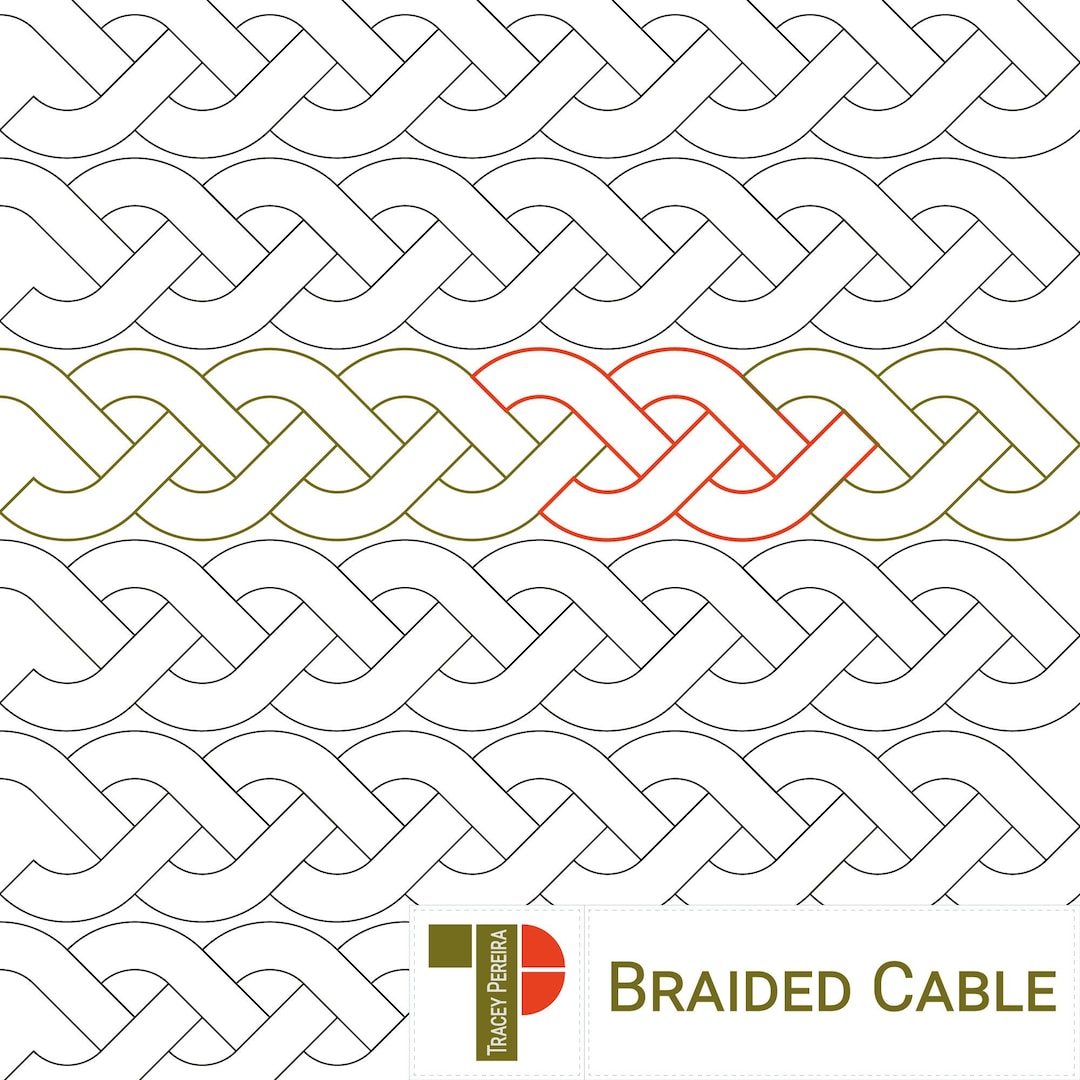 BRAIDED CABLE - Digital Longarm Pantograph Pattern for Computerised ...