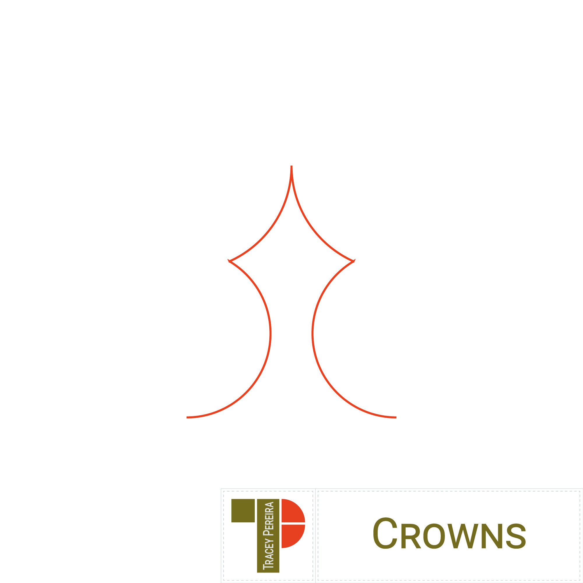 CROWNS - Digital Longarm Edge to Edge Pantograph Pattern for ...