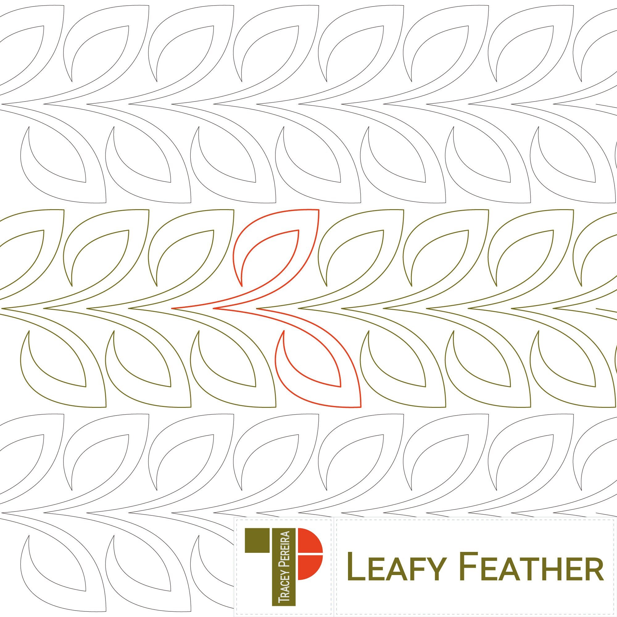 LEAFY FEATHER - Digital Pantograph for Computerised Longarm Quilting - Etsy