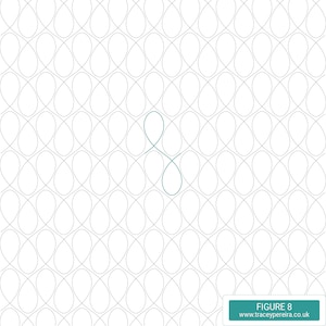 FIGURE 8 - Digital Longarm Edge-to-edge Pantograph Quilting Pattern - Etsy