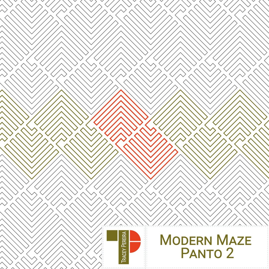 MODERN MAZE PANTO 2 - Digital Longarm Pantograph Pattern for ...