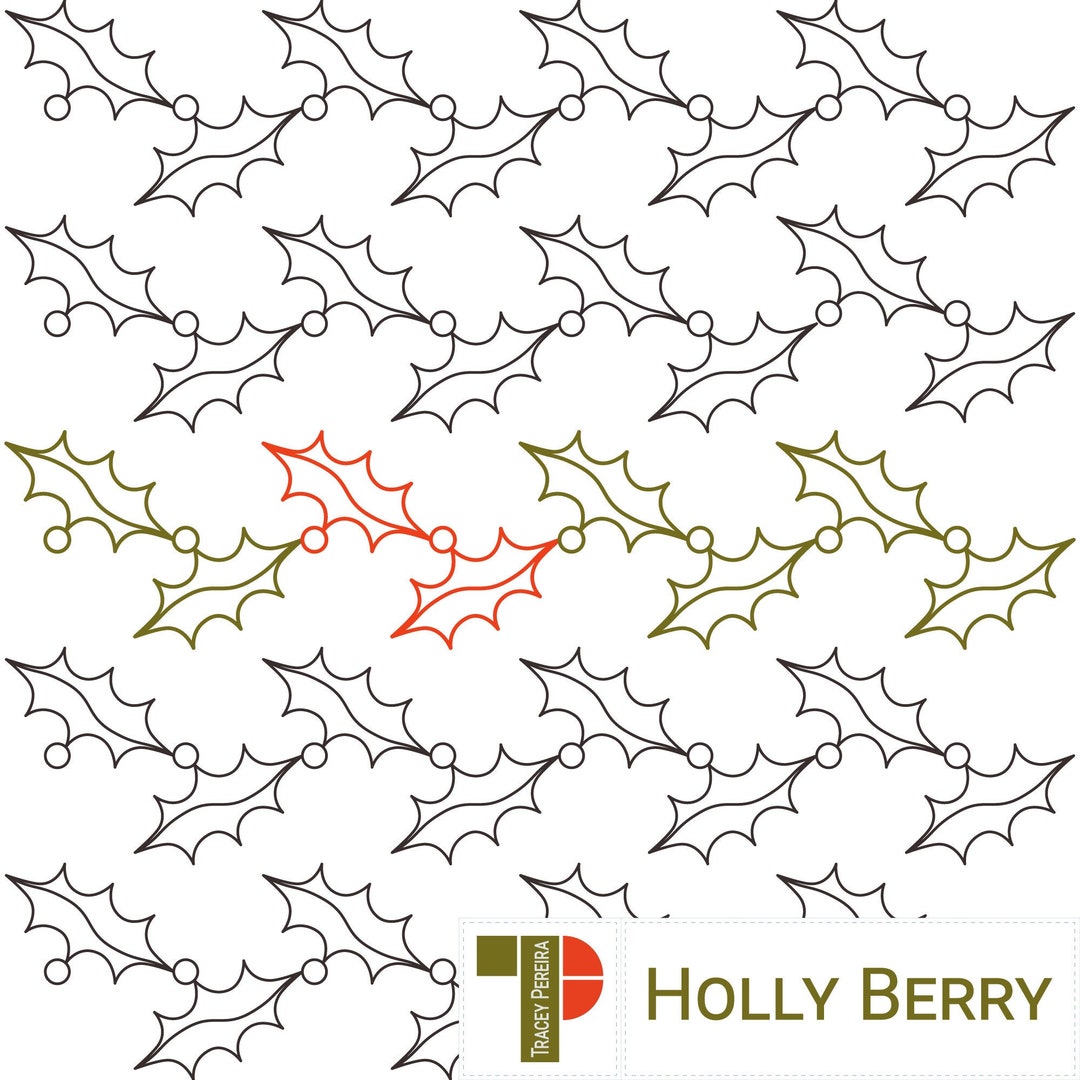 HOLLY BERRY Digital Pantograph for Computerised Longarm - Etsy