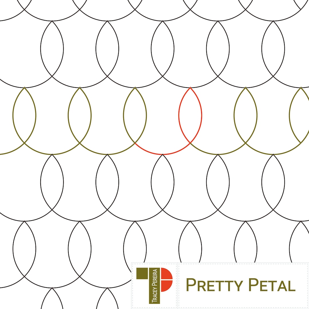 PRETTY PETAL - Digital Longarm Pantograph - Etsy