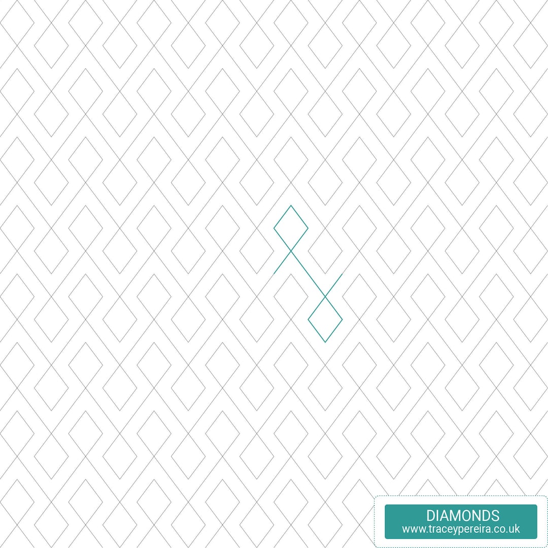 DIAMONDS - Digital Longarm Edge-to-edge Pantograph Pattern - Etsy