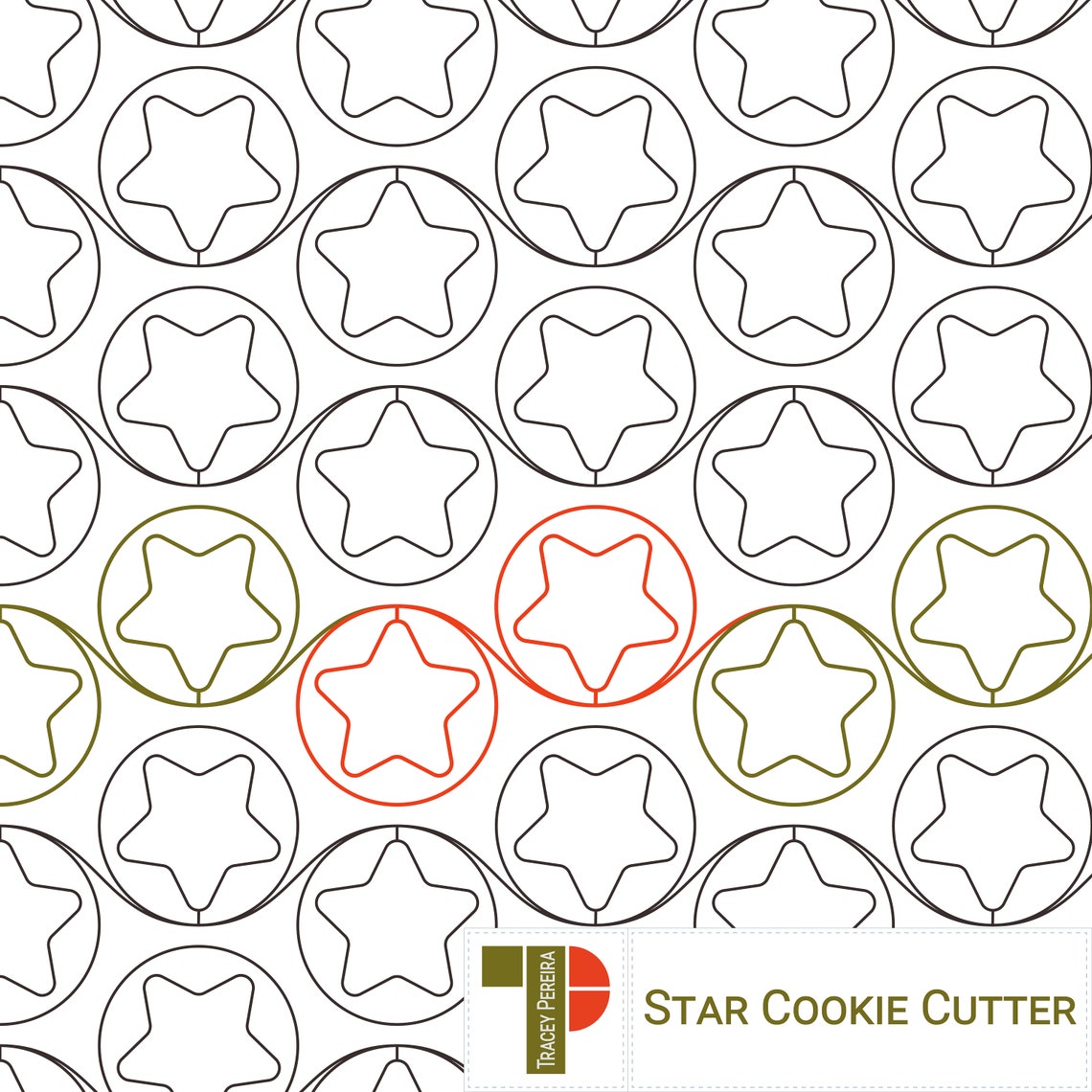 STAR COOKIE CUTTER - Digital Longarm Quilting Pantograph - Etsy