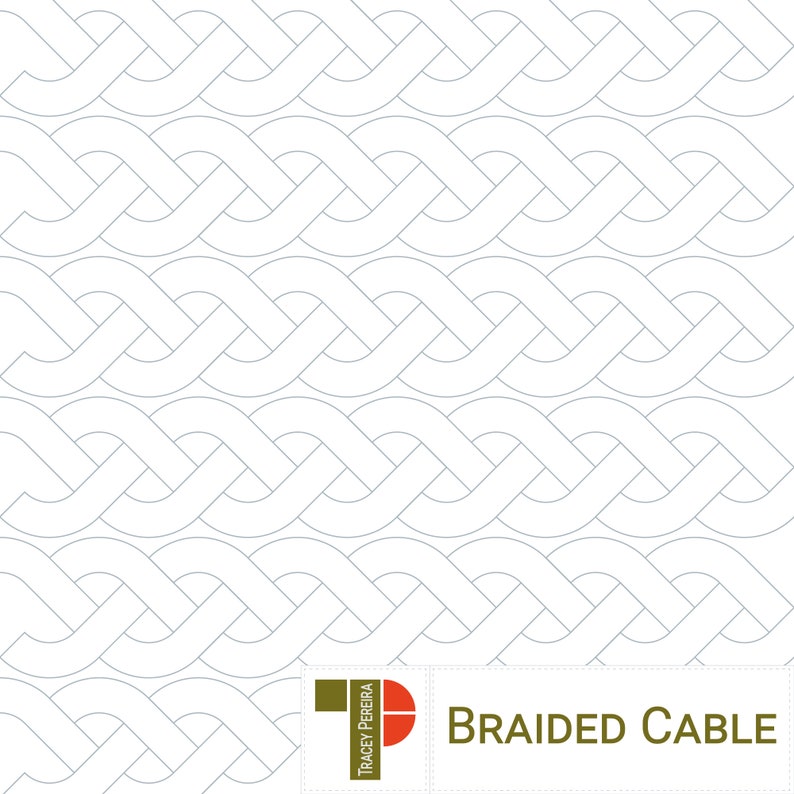 BRAIDED CABLE - Digital Longarm Pantograph Pattern for Computerised ...