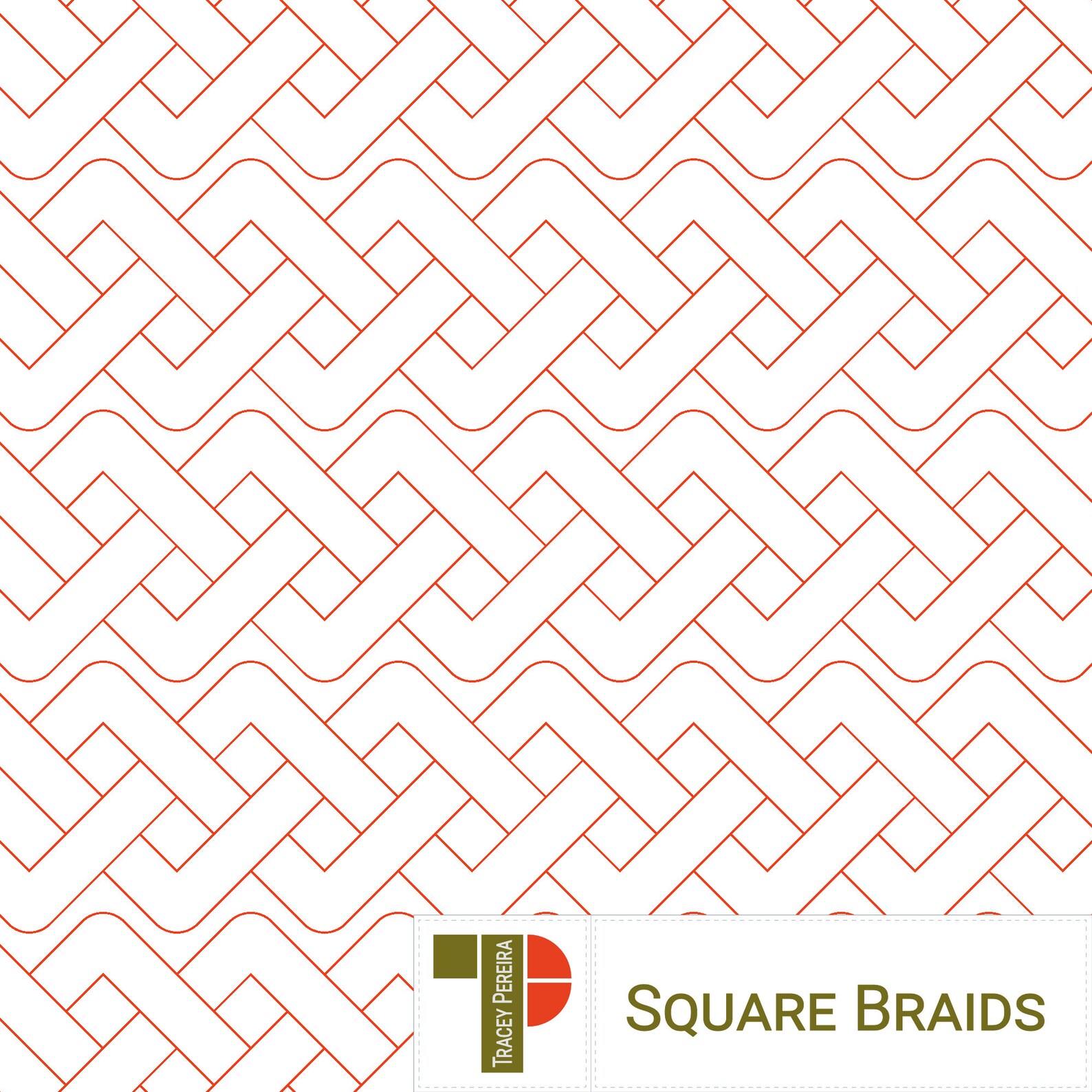 SQUARE BRAIDS - Digital Longarm Pantograph Pattern for Computerised ...