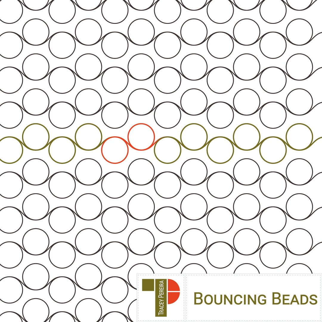BOUNCING BEADS - Digital Longarm Quilting Pantograph - Etsy