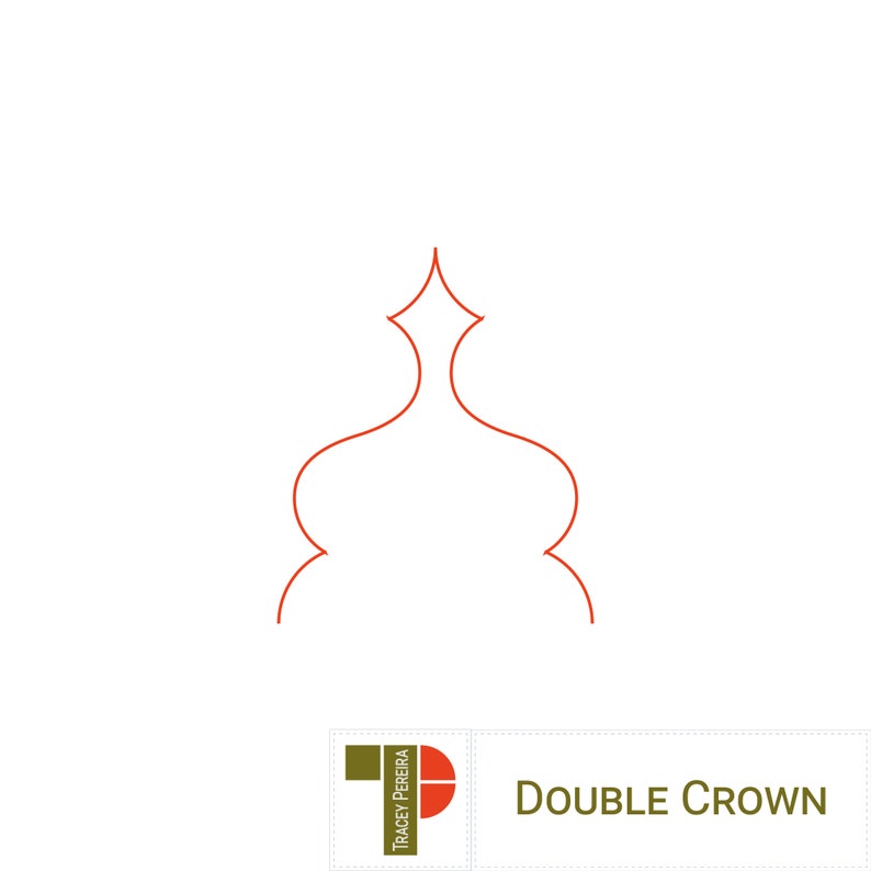 DOUBLE CROWN - Digital Longarm Edge to Edge Pantograph Pattern for ...