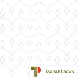 DOUBLE CROWN - Digital Longarm Edge to Edge Pantograph Pattern for ...