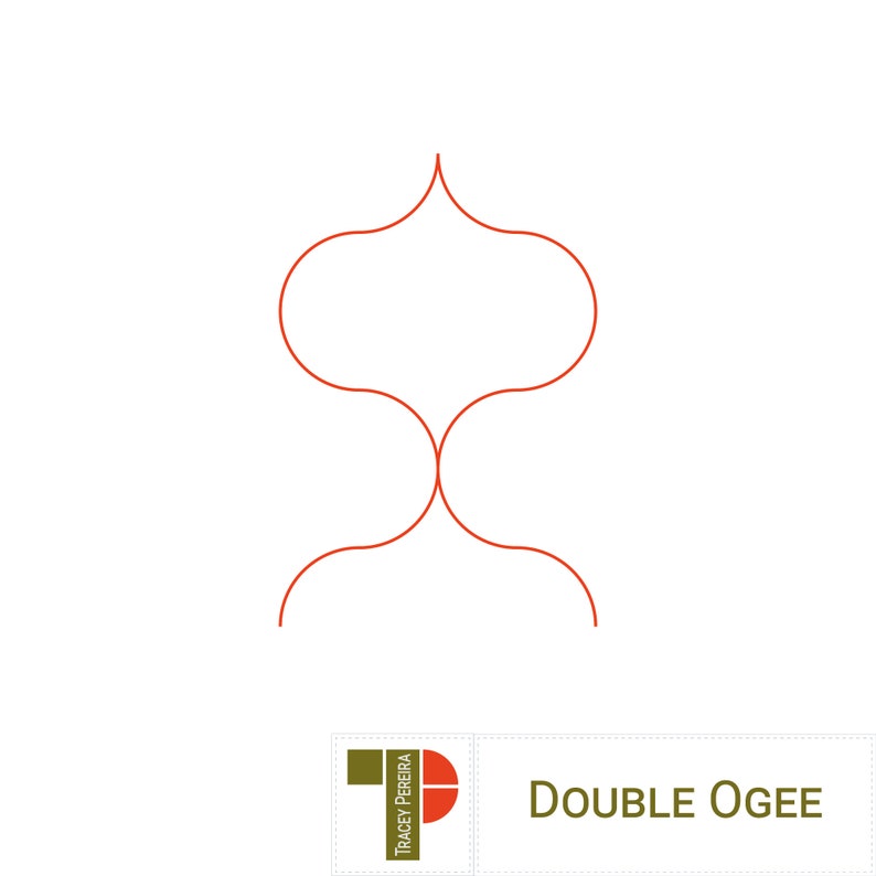 DOUBLE OGEE - Digital Longarm Pantograph Pattern for Computerized ...