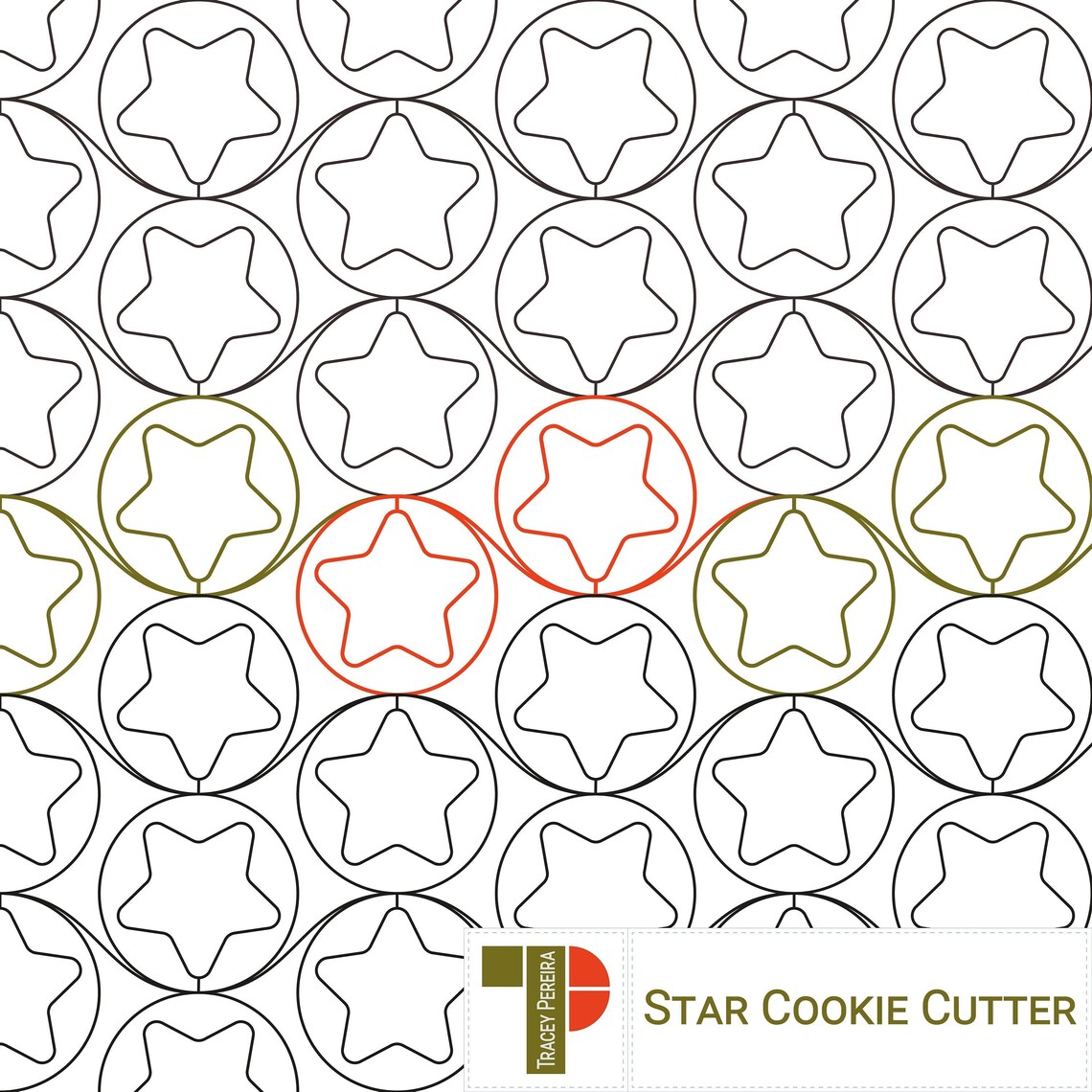 STAR COOKIE CUTTER - Digital Longarm Quilting Pantograph - Etsy