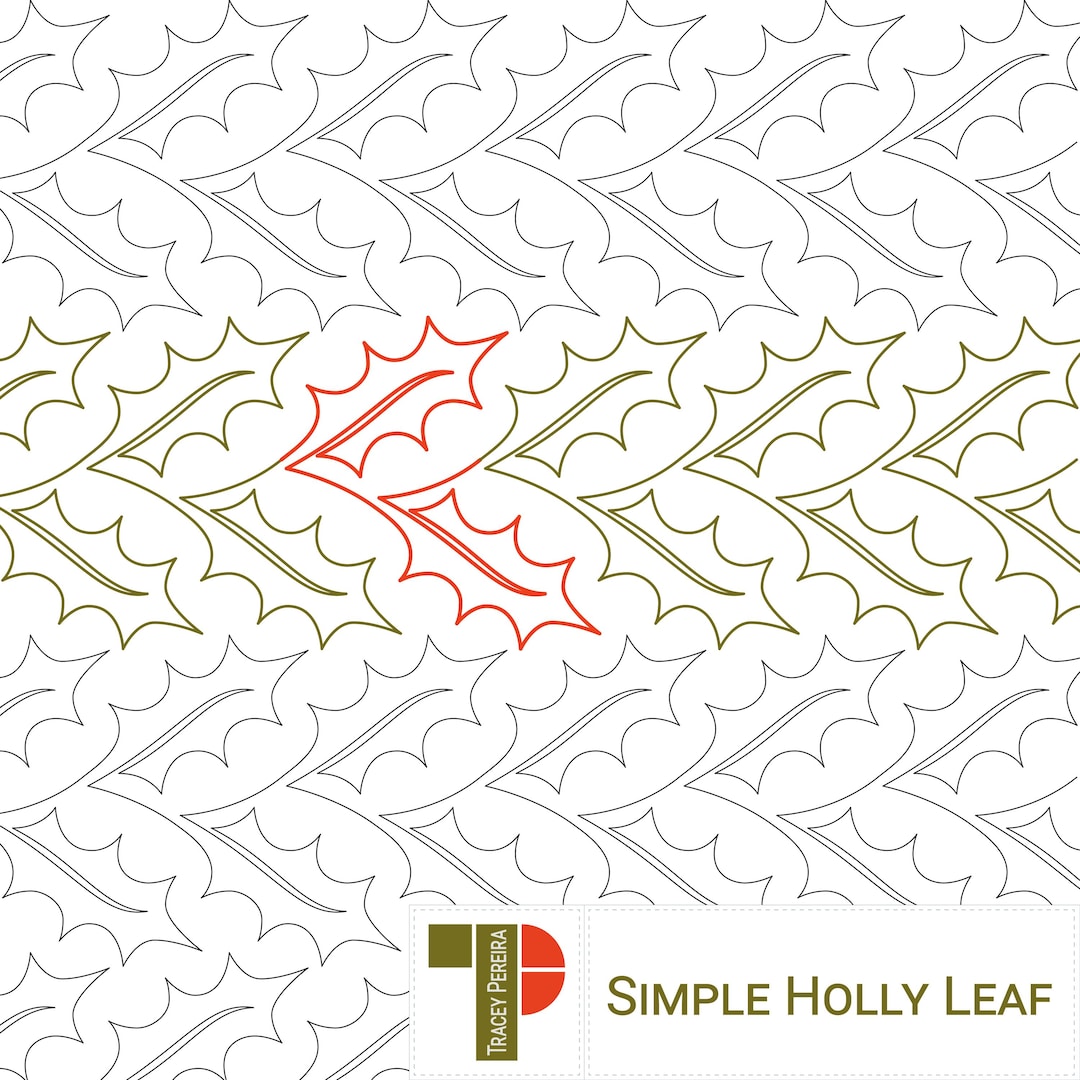 NEW Simple Holly Leaf Pantograph | Digital Computerized | Longarm ...