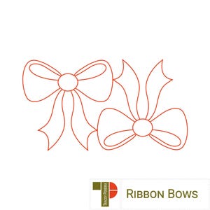 RIBBON BOWS - Digital Pantograph for Computerised Longarm Quilting - Etsy