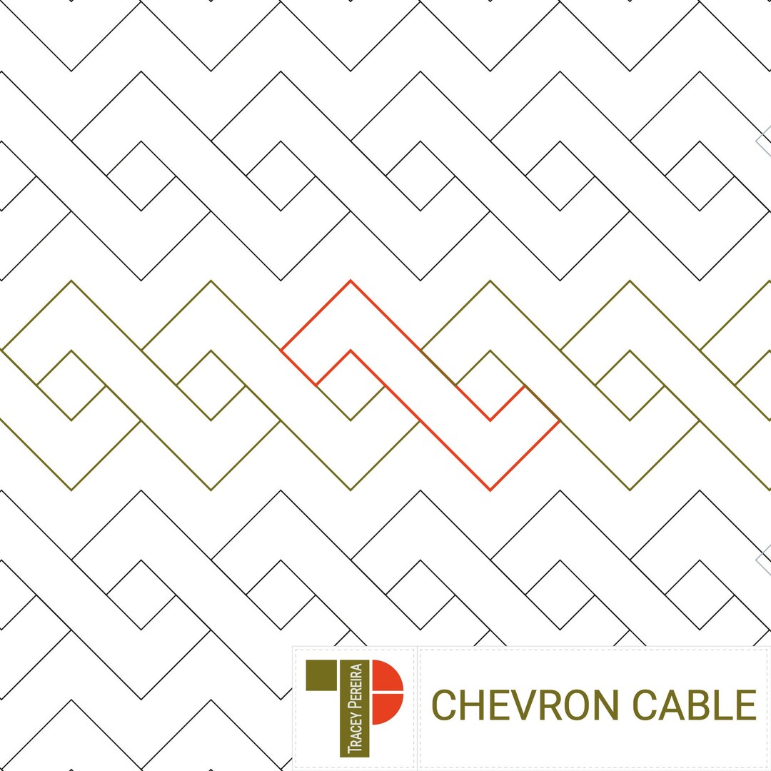CHEVRON CABLE - Digital Longarm Pantograph Pattern for Computerised ...
