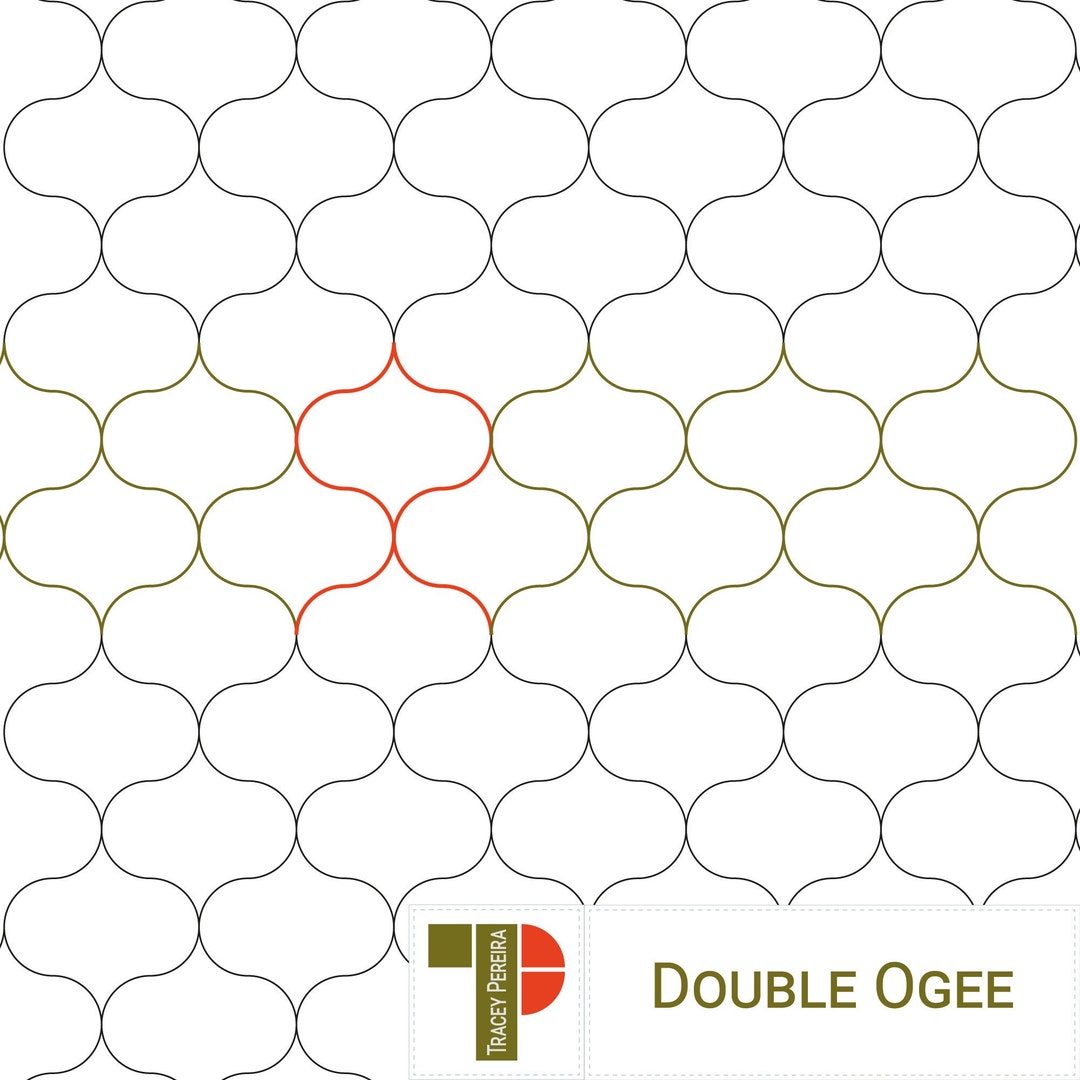 DOUBLE OGEE - Digital Longarm Pantograph Pattern for Computerized ...