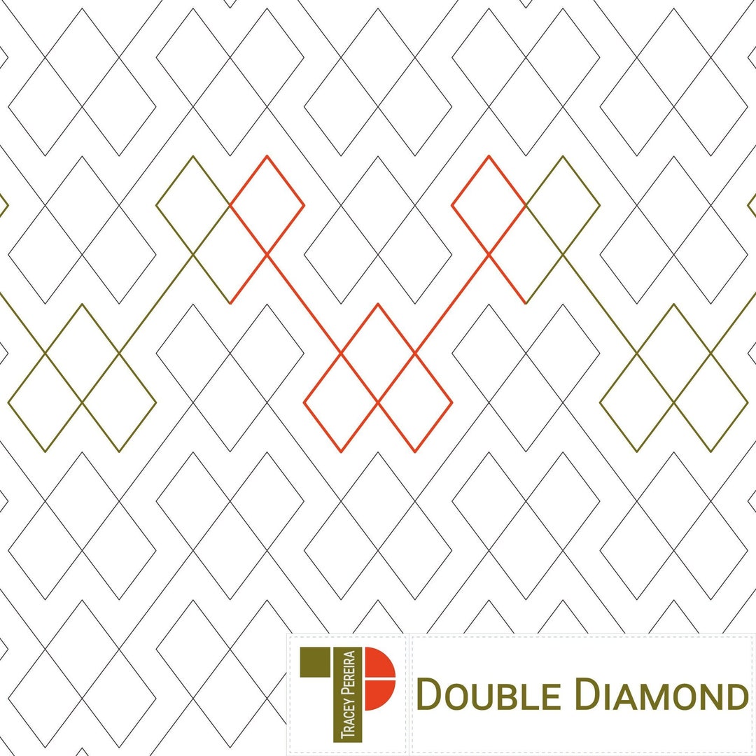DOUBLE DIAMOND - Digital Pantograph Pattern for Longarm Quilting ...