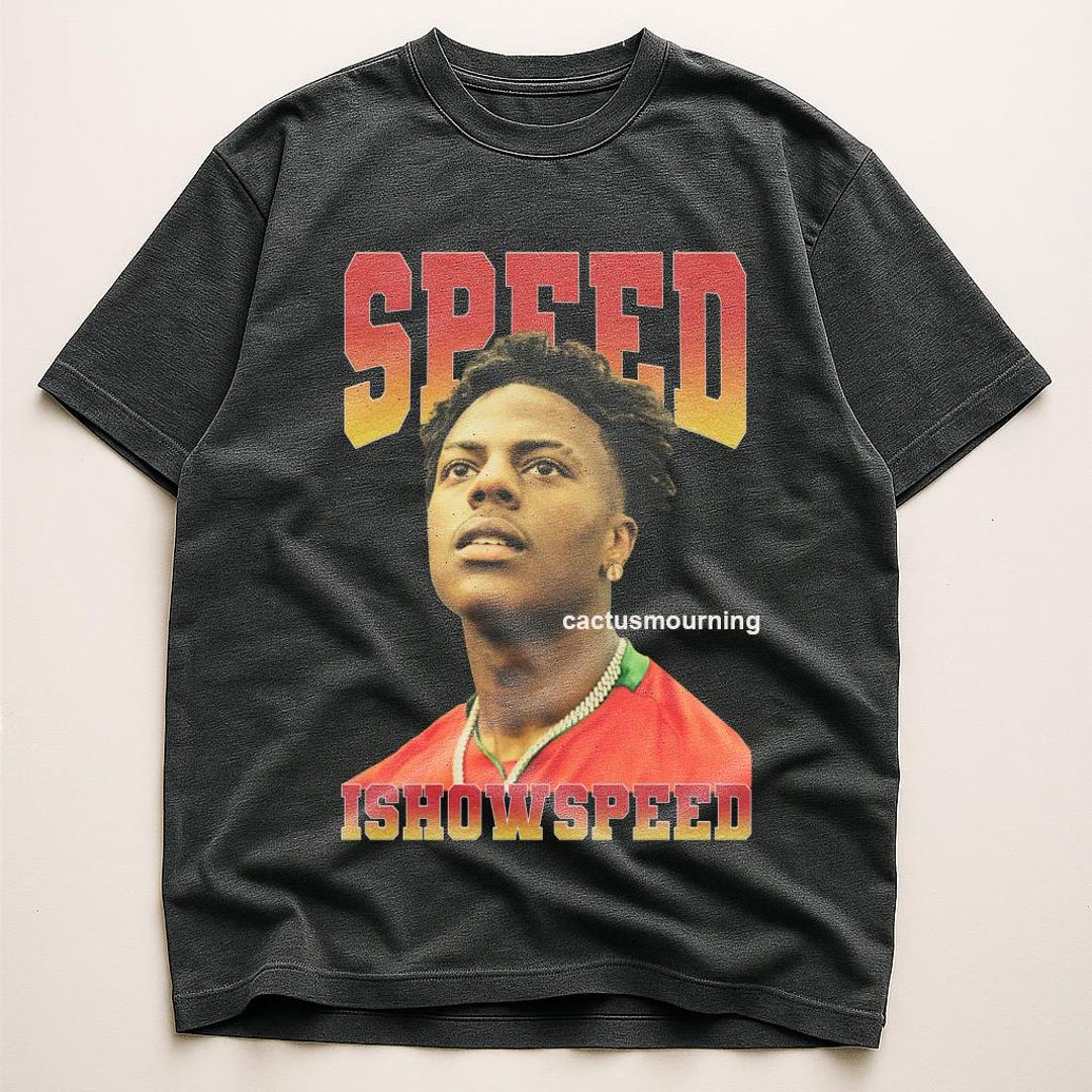 Ishowspeed Bootleg Shirt – 90s Vintage Bootleg Rap Tee | Fan Art Streamer Meme Graphic T‑shirt ...