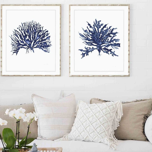 Navy Blue Nautical Wall Art - Etsy