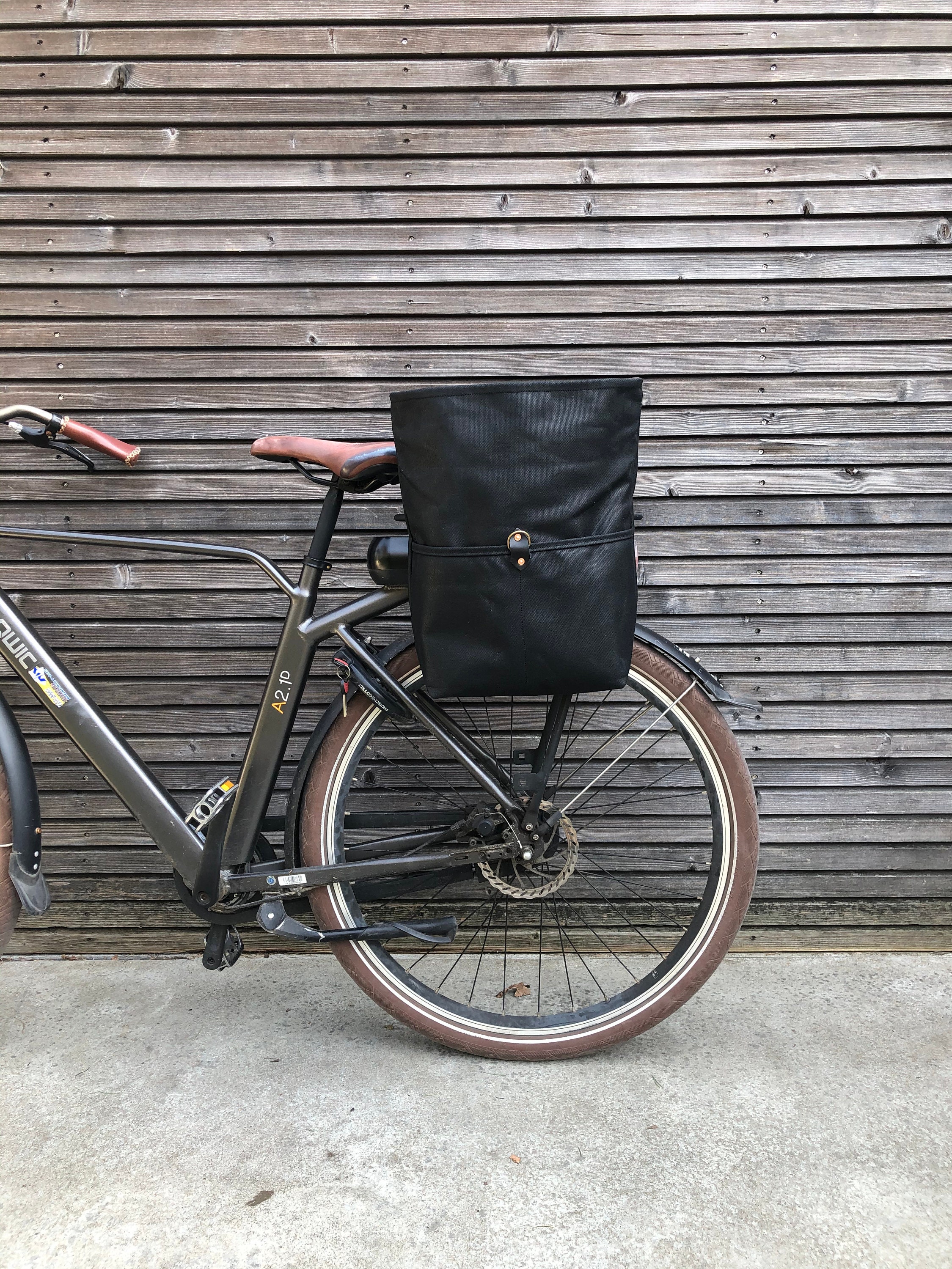Waxed Canvas Saddlebag for Super73 Waterproof Motorcycle Bag Bicycle ...