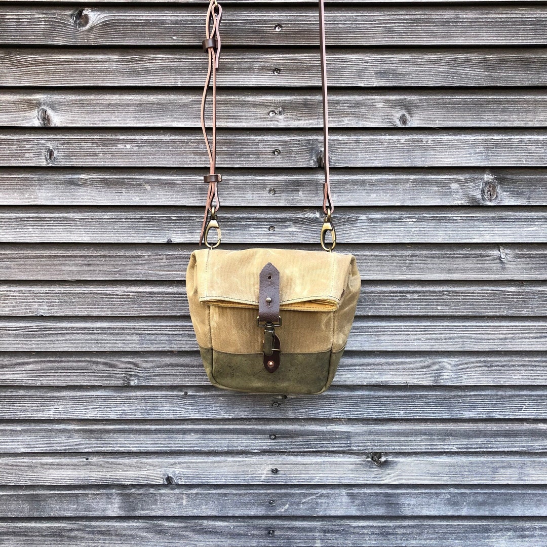 Camera Bag Made in Waxed Canvas Satchel / Messenger Bag / Canvas Day ...