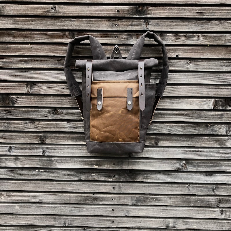 Waxed Canvas Daypack - Etsy