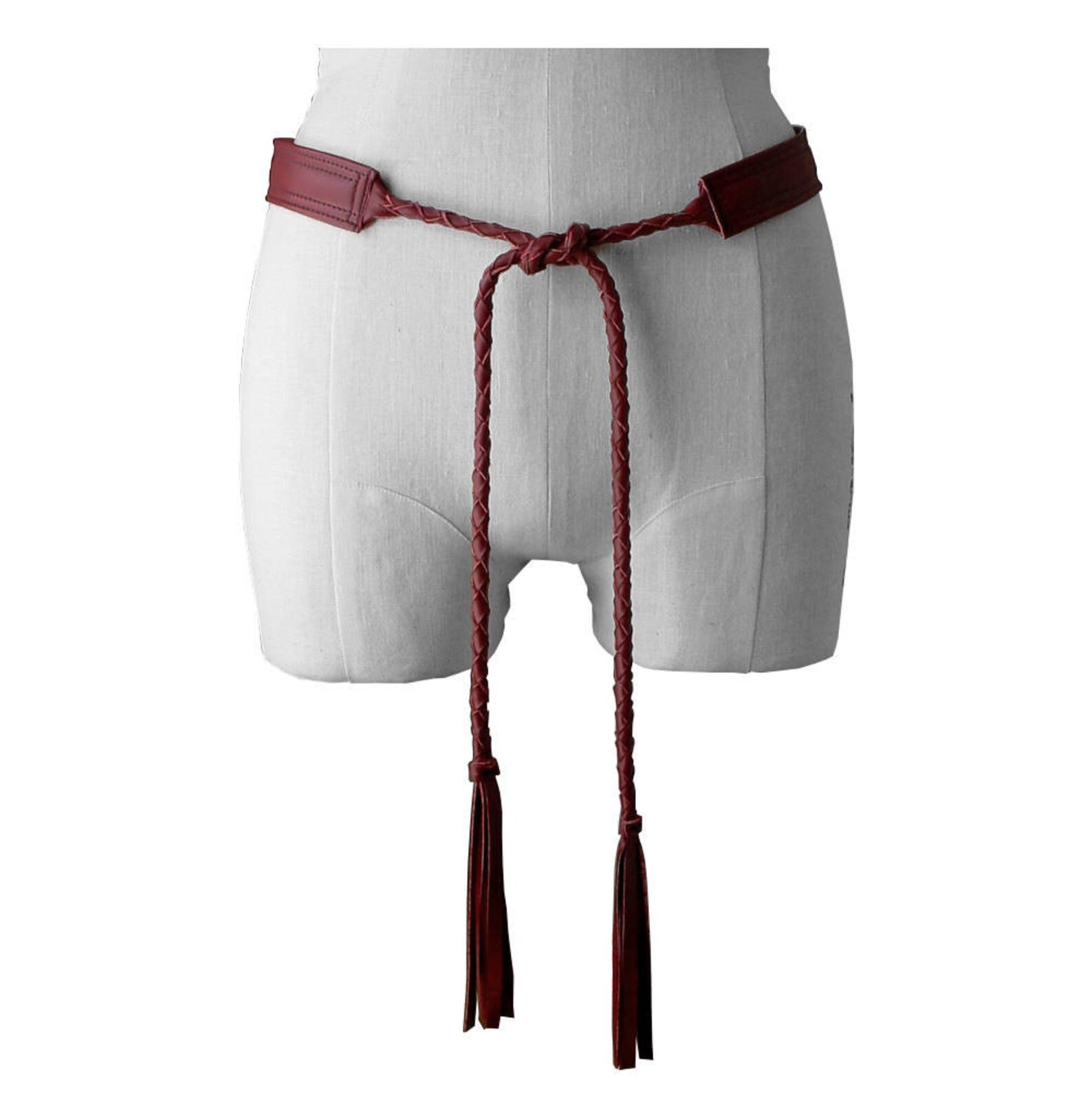 Braided Obi Belt, Braided Leather Belt, Leather Tie Belt, Tassel Belt ...