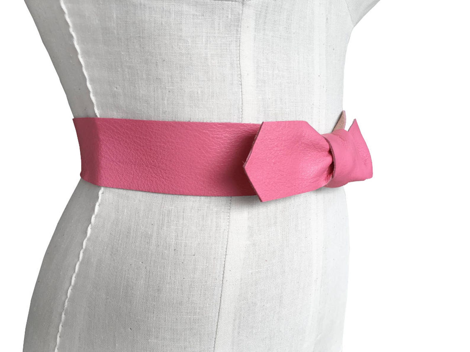Pink Bow Belt Preppy Belt Party Belt Basic Leather Belt Leather Tie ...