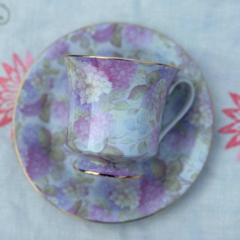 Hydrangea Tea Cup - Etsy