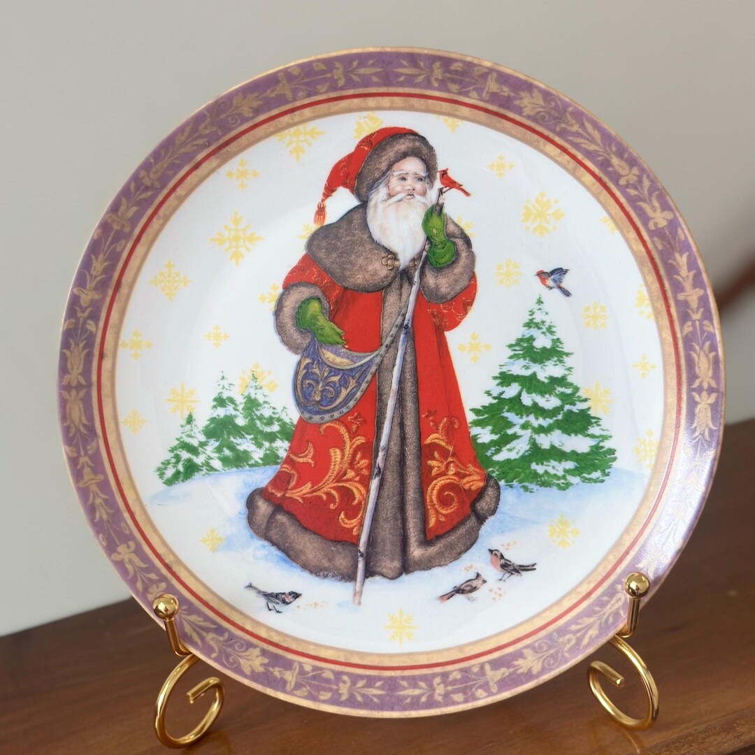Vintage Pamela Gladding “father Christmas” Decorative Plate – Gloryland ...