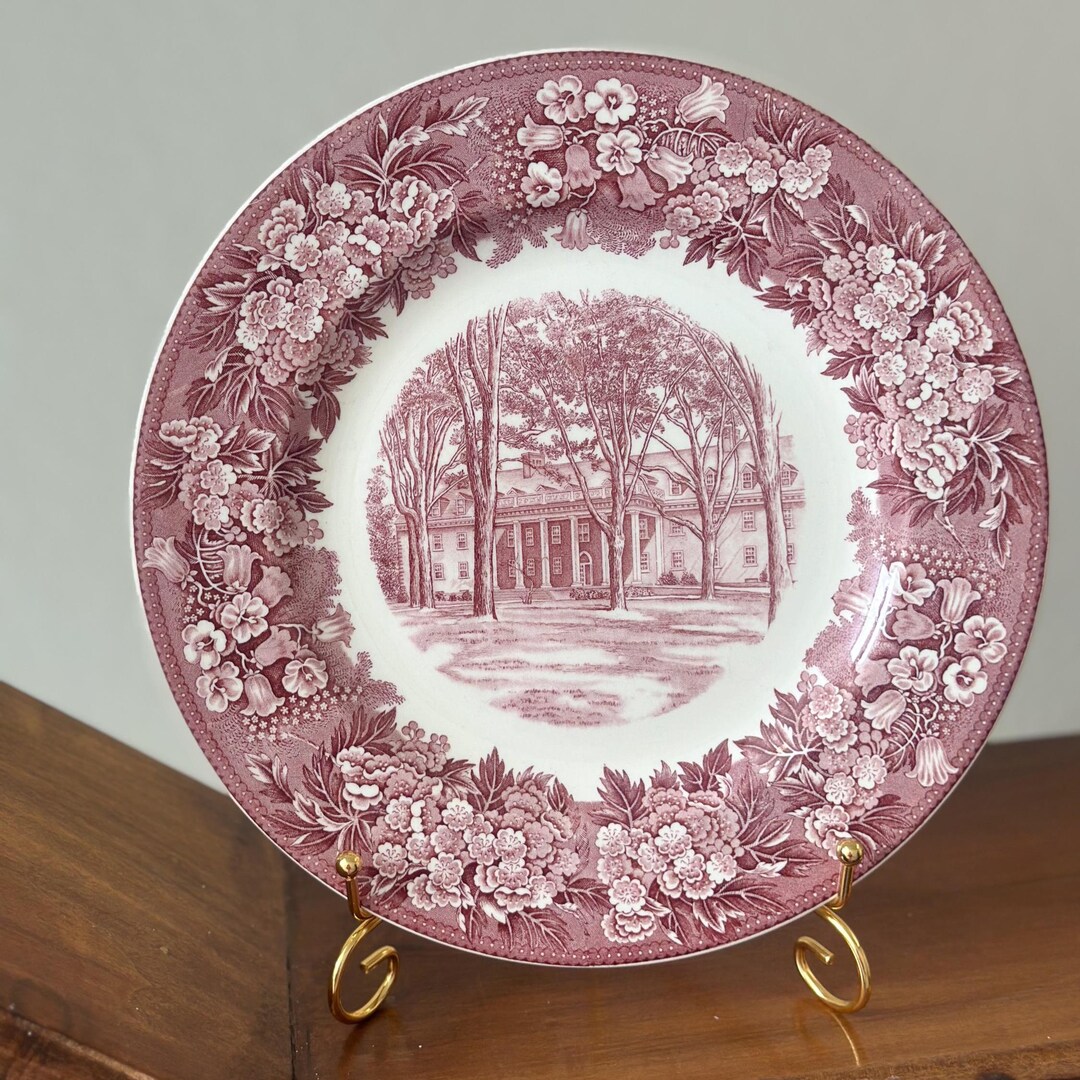 Wedgwood Decorative Plate: Susanna Wesley Hall | Vintage England ...