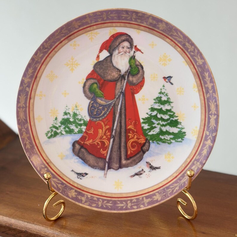 Vintage Pamela Gladding “father Christmas” Decorative Plate – Gloryland ...