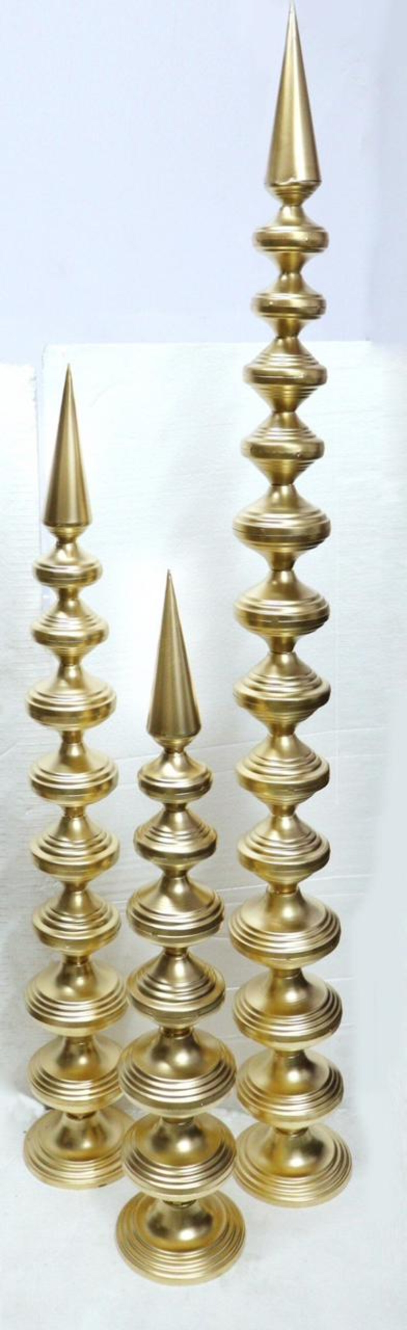 Brass Finish Kalash Minar Set: Indian Wedding Mandap Decoration, Set of ...