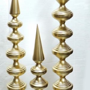 Brass Finish Kalash Minar Set: Indian Wedding Mandap Decoration, Set of ...