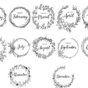 12 Months Cover Journal Pack! Printable for Your Journal, a Whole Year ...