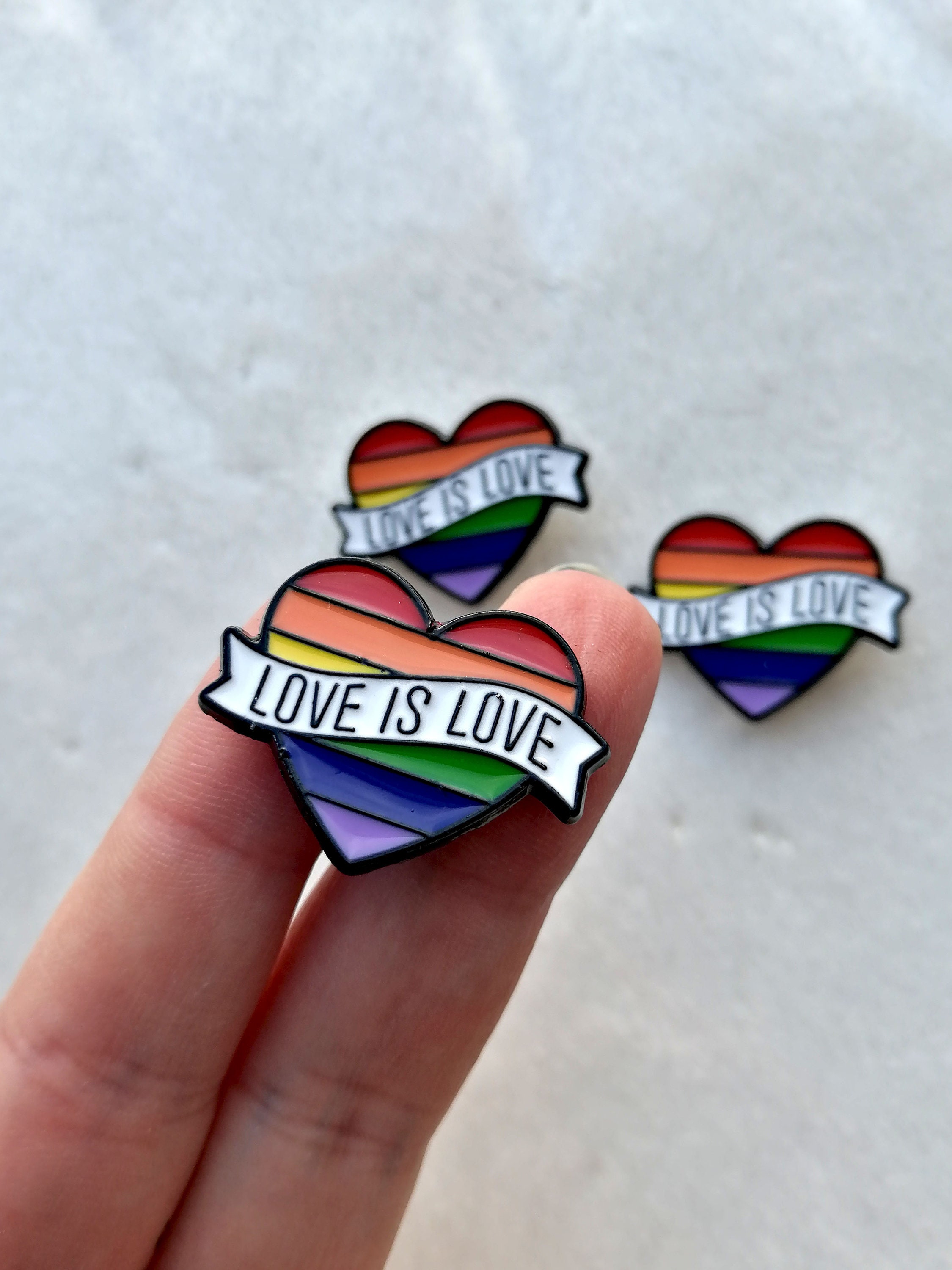 Love is Love LGBTQ PRIDE Enamel Pin | Etsy