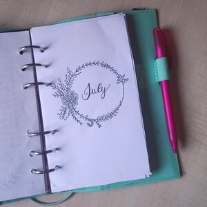 12 Months Cover Journal Pack! Printable for Your Journal, a Whole Year ...