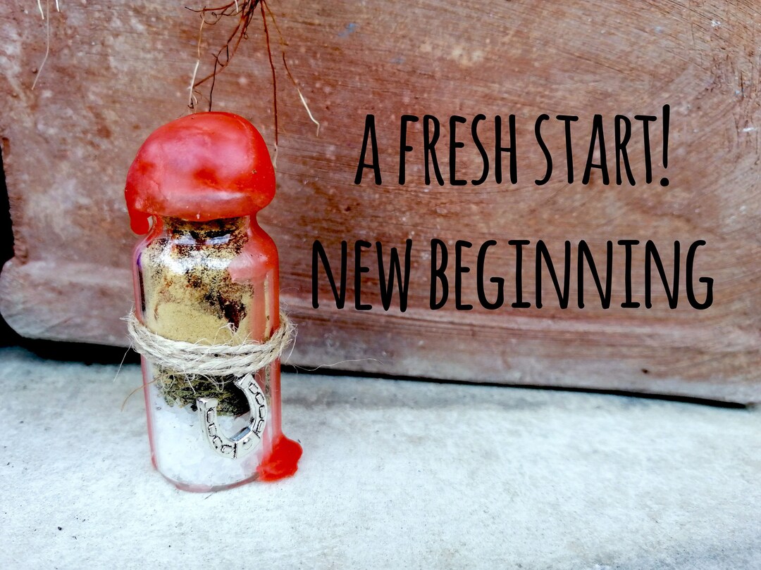Witch Spell Jar - a Fresh Start! New Beginning - Etsy