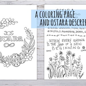 Ostara Celebration! Printable Book of Shadows, 8 Hand Drawn Pages in 3 ...