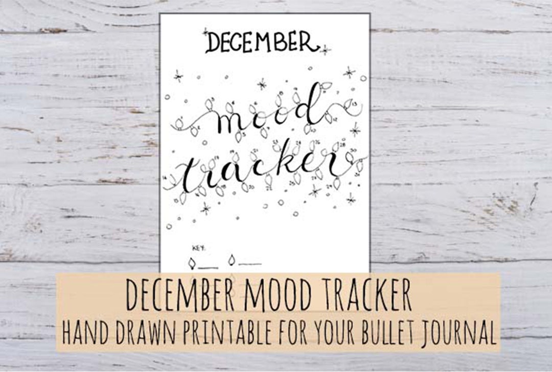 December Mood Tracker, Customizable Moods, in 3 Sizes - Etsy
