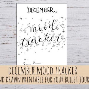 December Mood Tracker, Customizable Moods, in 3 Sizes - Etsy