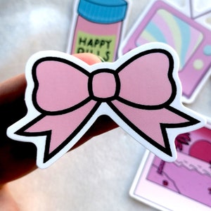 Stickers Pink Set 7 Stickers Free Shipping - Etsy