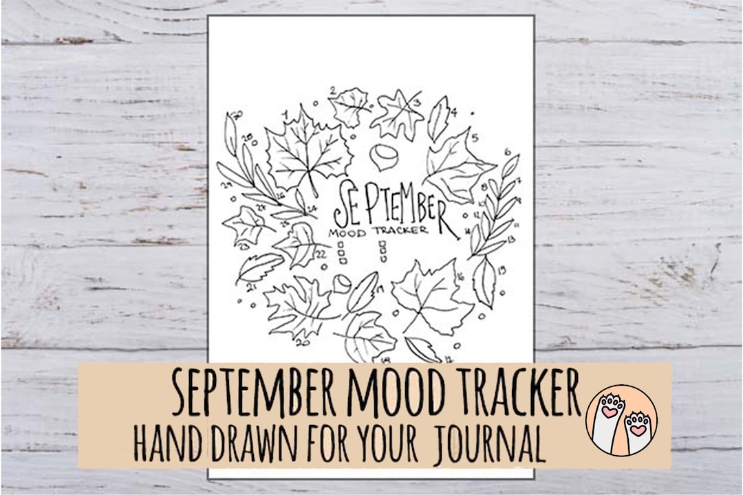 September Mood Tracker for Your Journal 3 Sizes in Pdf - Etsy