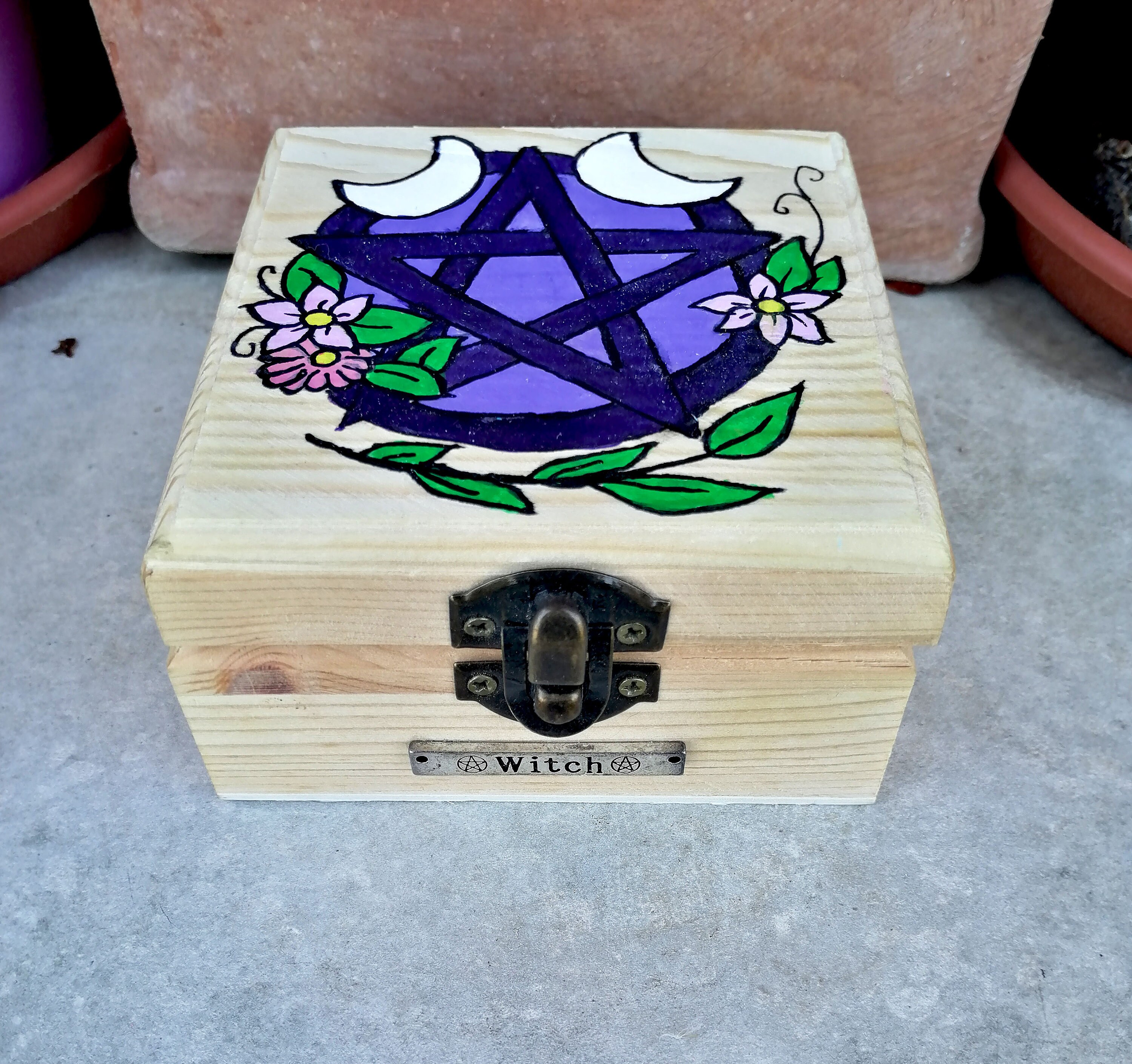 Witch Box Witch Cabinet Pentacle Free Shipping | Etsy