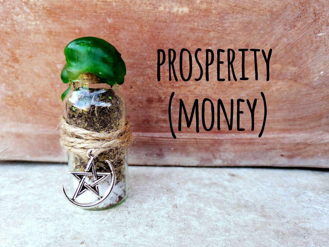 Witch Spell Jar - Prosperity, Money, Abundance - Etsy