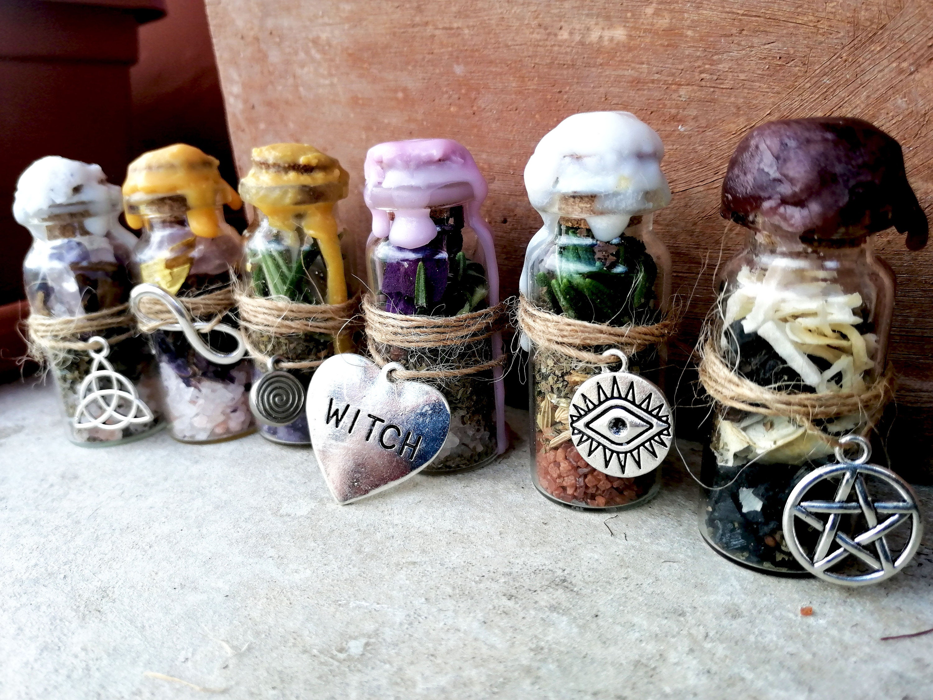 Witch Spell Jar - No More Nightmares - Etsy