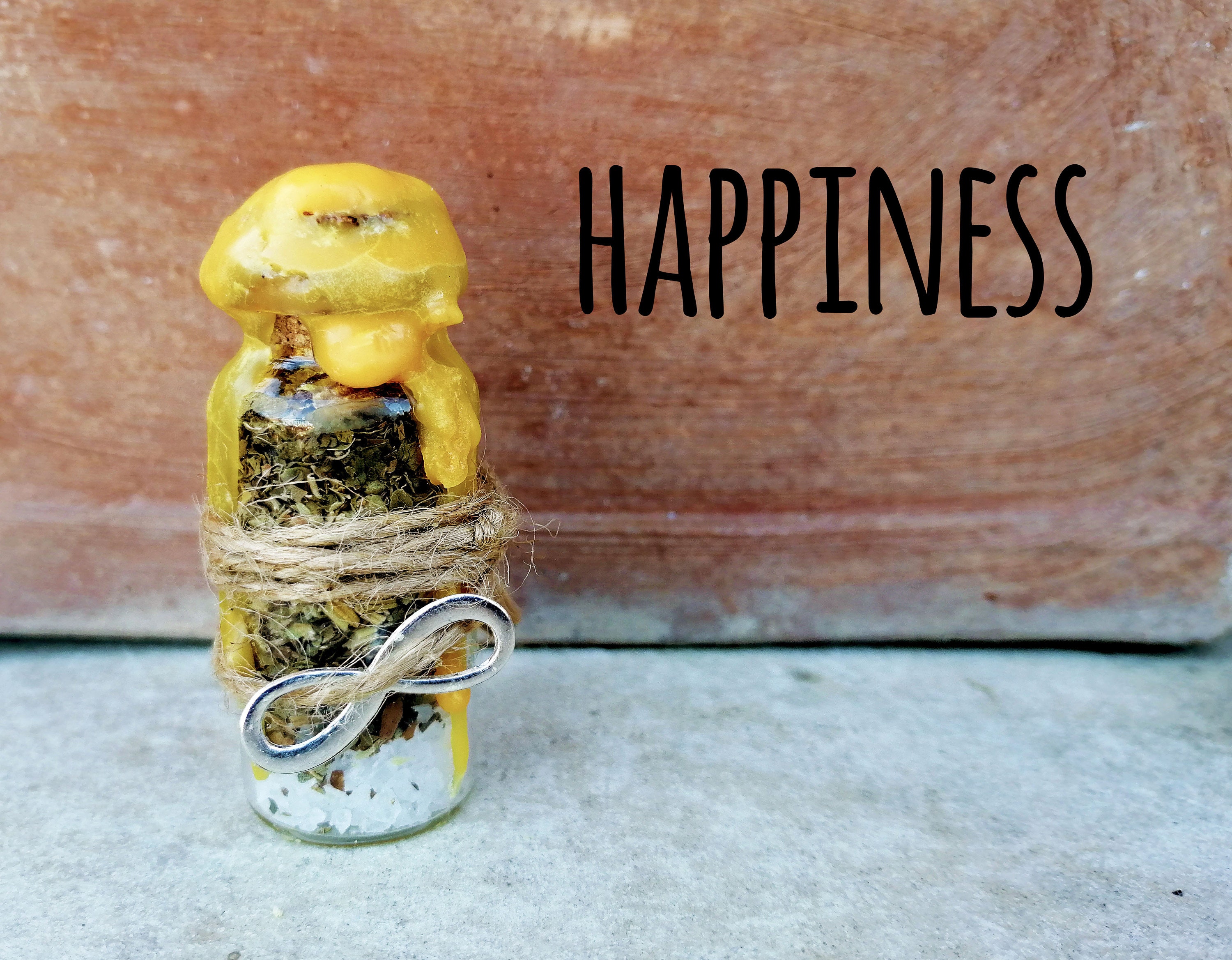 Witch Spell Jar - Happiness - Etsy