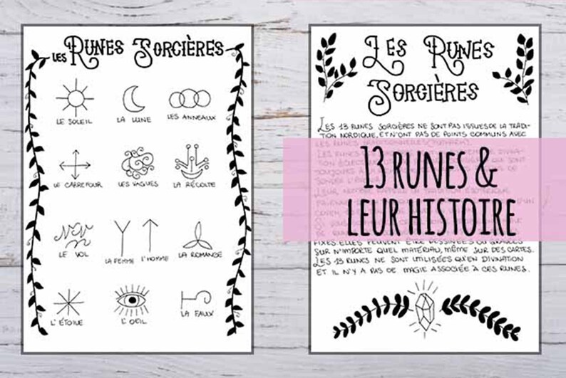 French Witch Runes Guide: Book of Shadows Printable (digital Download ...