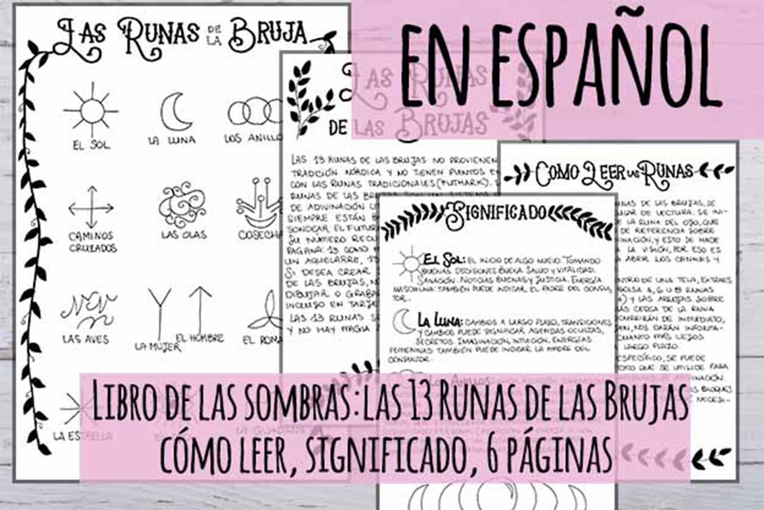Spanish Book of Shadows: 13 Witches Runes, Meaning & History (printable ...